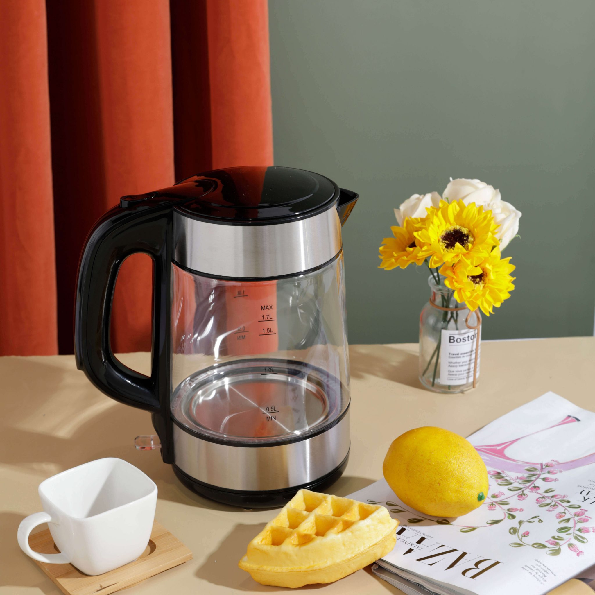 Fantasy 1.7L Boil-Dry Protection Electric Water Kettle -EverichHydro
